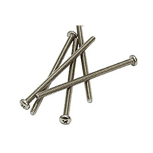 Bolt Dropper #6-32 X 2-1/2" Stainless Pan Head Phillips Machine Screw (50 pc) 18-8 (304) Stainless Steel Screws by Bolt Dropper