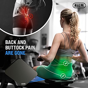 MAUMI Rowing Machine Seat Cushion Seat Pad for Concept 2 Rowing Machine D Waterrower and Any Other Rower - Accessories for Training on Rowerg Row Machine and Water Rower Rowing Machine