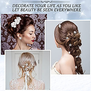 120 Pcs Crystal Snowflake Buttons Christmas Bling Snowflake Rhinestone Diamante Alloy Tiny Button for Crafts Flat Back Snow Embellishments for DIY Wedding Clothes Hair Jewelry Decor (Silver)