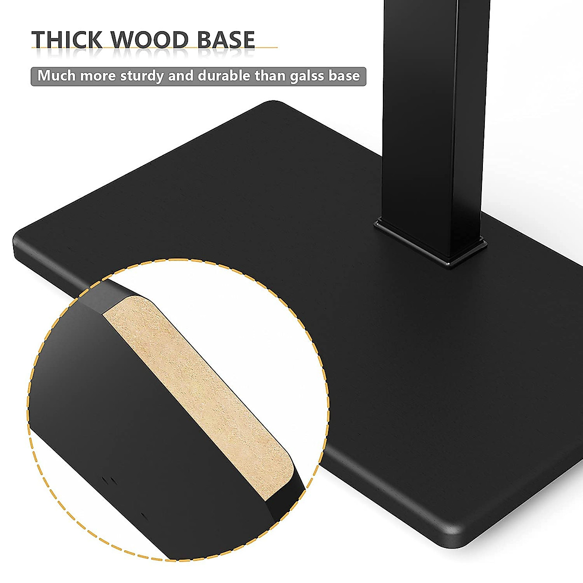 Universal Floor TV Stand with Height Adjustable Swivel Mount and 3 Media Storage Shelves, Fit for 42 43 47 50 55 60 65 70 75 Inch Plasma LCD LED OLED Flat or Curved Screen TVs