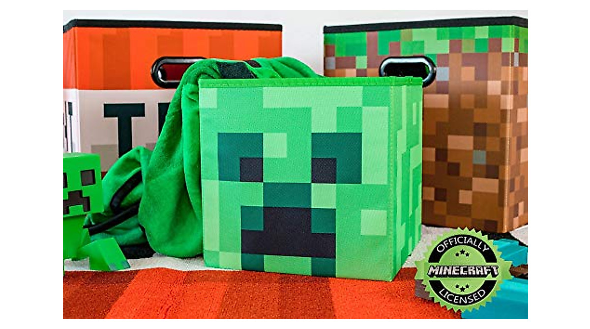 Minecraft Creeper Storage Cube Organizer - Fun & Functional