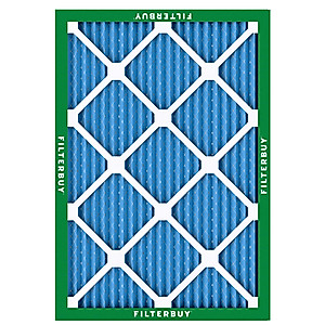 Filterbuy 20x25x1 Air Filter MERV 13 Optimal Defense (1-Pack), Pleated HVAC AC Furnace Air Filters Replacement (Actual Size: 19.50 x 24.50 x 0.75 Inches)