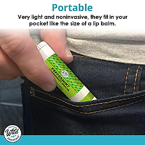 Wild Essentials 3 Pack of Quit Smoking Aromatherapy Nasal Inhalers Made with 100% Natural, Therapeutic Grade Essential Oils to Help You Kick The Habit and Quench The Cravings