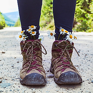 DELELE 2 Pair Round Wave Non Slip Outdoor Mountaineering Climbing Shoe Laces String Rope Blue&Black Hiking Shoelaces Men Women Shoestrings-55 inch