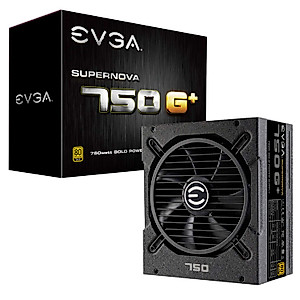 EVGA SuperNOVA 750 G+, 80 Plus Gold 750W, Fully Modular, FDB Fan, 10 Year Warranty, Includes Power ON Self Tester, Power Supply 120-GP-0750-X1