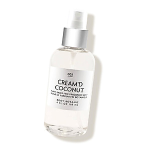 Cream'd Coconut Fine Fragrance Mist by Body Botanic 4 Fl Oz 118 mL - an Irresistible Blend of Coconut Milk, Fresh Coconut, Cashmere and Vanilla Noir