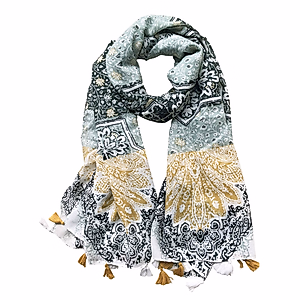 Lightweight Women's Fashion Floral Printed Winter Fall Warm Scarves Scarf Shawl