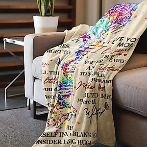 Birthday Gifts for mom, to My Mom Birthday Gifts, Mom Birthday Gifts from Daughter, I Love You Mama Gifts Blanket, Mothers Day Decorations Gifts Super Soft Cozy Flannel Throw Blanket 60" X 50"