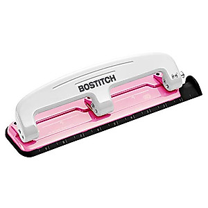 Bostitch EZ Squeeze INCourage 12 Three-Hole Punch, No Jam Technology, AMAX Spirit Foundation