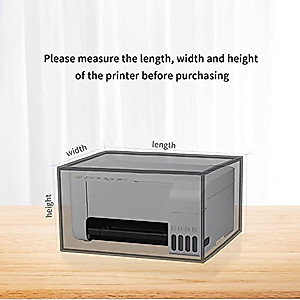 Iptienda Printer Cover, Turntable Dust Cover for HP/Canon/Epson Wireless Laser Printer 20''Wx16''Dx12''H