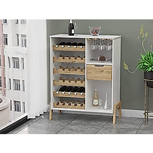 Solid Wood Wine Cabinet, bar Rack - Home Wood Furniture