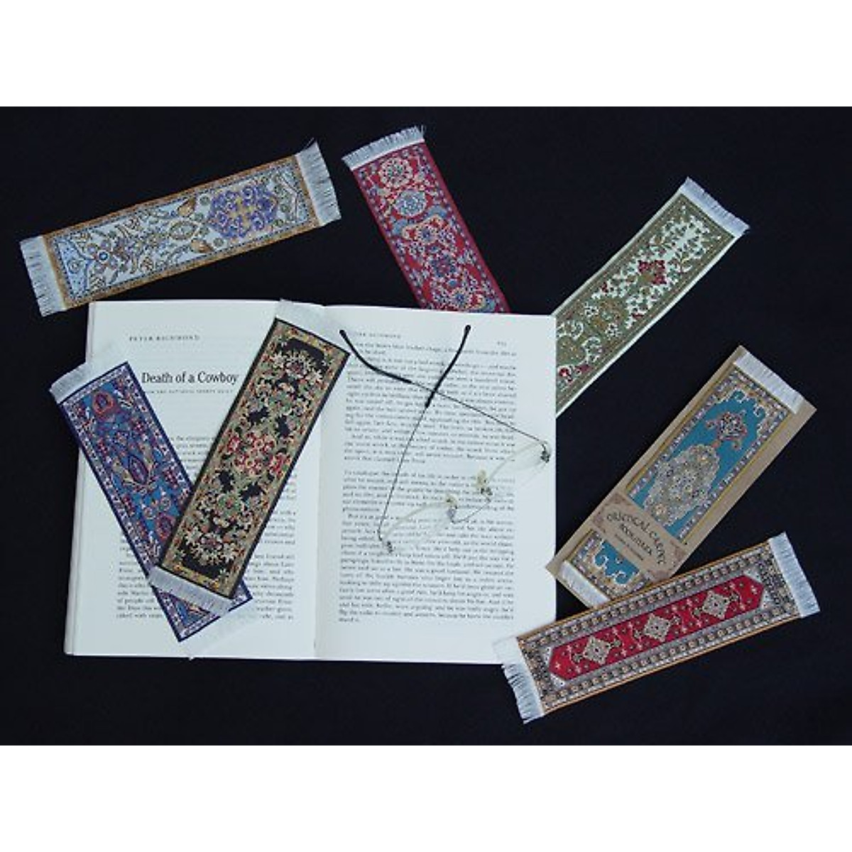 Oriental Carpet Bookmarks Urumchi - Authentic Woven Carpet - RUG BOOKMARKS - Beautiful, Elegant, Woven Cloth Bookmarks! Best Gifts for Men Women Adults Teens Teachers & Librarians!