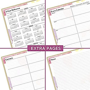2022 Weekly & Monthly Planner by AT-A-GLANCE, 8-1/2" x 11", Large, Recycled, Watercolors (791-905G)