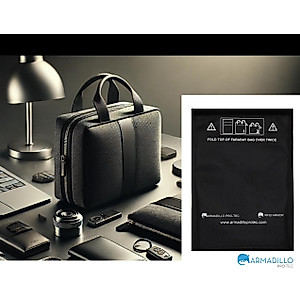 Faraday Bag for Tablets and Phones - Large iPad Faraday Bags - RFID Blocking Pouch - Signal Blocker for Cell Phone Anti-Tracking, Anti-Hacking, Anti-Spying