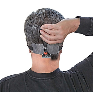 Quality Time Neck Hair Guide - A Neckline Template for Shaving and Keeping a Clean and Straight Neck Hairline: A Stencil for Neckline Haircuts, Do-it-yourself, Made in USA