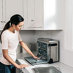 Ninja Foodi SP101/FT102CO Digital Fry, Convection Oven, Toaster, Air Fryer, Flip-Away for Storage, with XL Capacity, and a Stainless Steel Finish (Renewed)