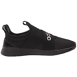 adidas Women's Puremotion Adapt Running Shoe, Black/Black/Iridescent, 10