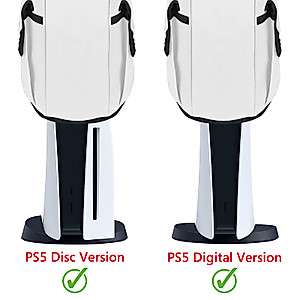 Linkidea PS5 Controller Storage Pocket Protective, Nylon Dust Cover for Game Console, Skin Cover Anti Scratch Protector Sleeve Compatible with Playstation 5 Console (White)