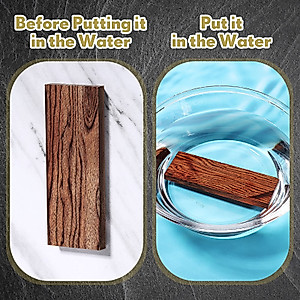 4 Pieces Ironwood Knife Handle Material Natural Wood Knife Handle Scales Knife Scales for DIY Crafts (5.12 x 1.77 x 0.51 Inch)