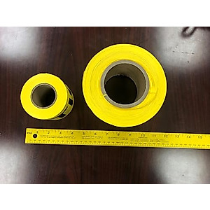Swanson Tool Co., Inc BT30CAU2 Disposable Barricade Tape, 3 in W Ft L X 2 Mil T, Caution, Polyethylene, 300 Feet, Yellow & Black Print