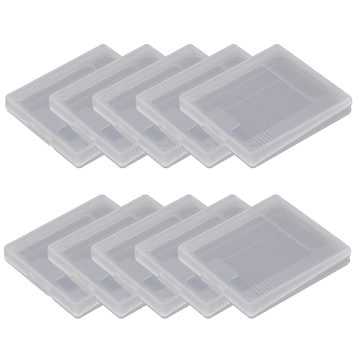 Game Card Case Games Cartridge Holder, Tectra 10pcs Clear Protective Game Cartridge Case Storage Box for Nintendo Gameboy Color GBC