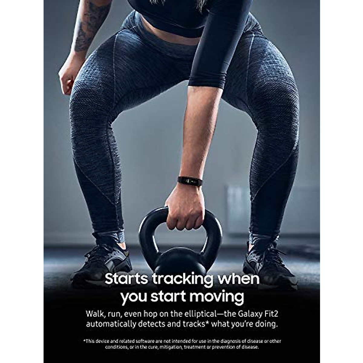 Samsung Galaxy Fit 2 2020 Bluetooth Fitness Tracking Smart Band (Black)