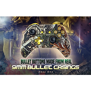Controller Bullet Buttons for Xbox One Series X S - Made Using Real 9MM Spent Bullet Casings - Includes Tools
