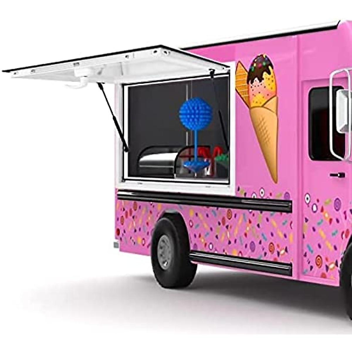 Concession Stand Serving Window Door - Concession Awning Door for Food Trucks *Glass Not Included,36''W X 24''H