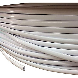 25' White Oval Vinyl Cord Spline Strapping Plastic Mid Century Retro to Repair Patio Furniture Beach Chair