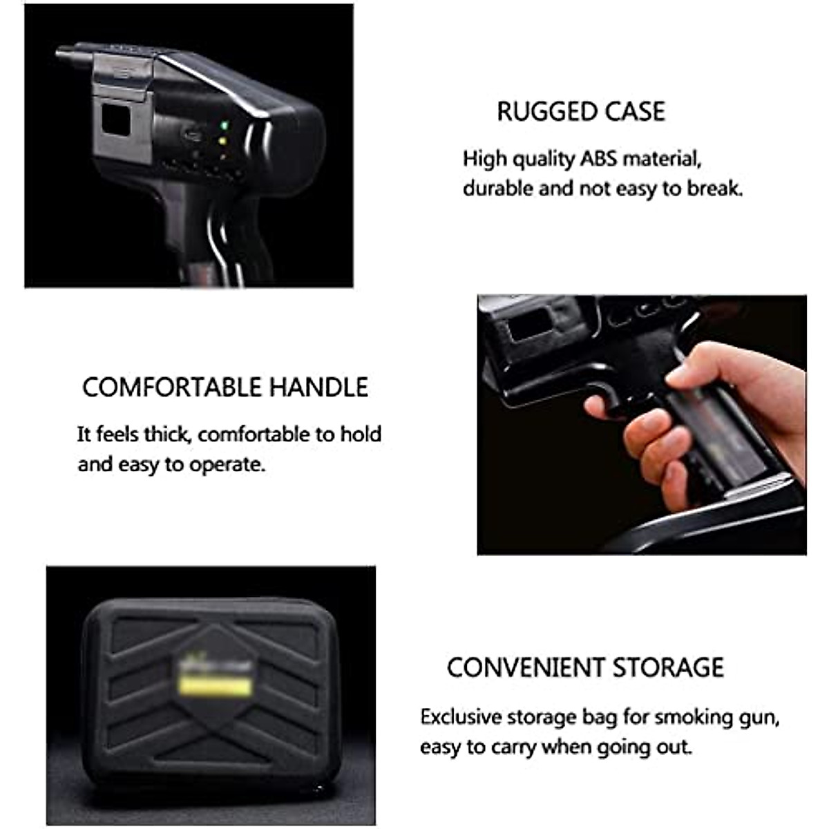 Smoking Gun Food Smoker,Cocktail Smoker Kit,Flavor Blaster Smoke Infuser Cold Smoke Bubble Gun for Classy Smoke, Infused Cocktails, Wine, Cheese, Meats & More