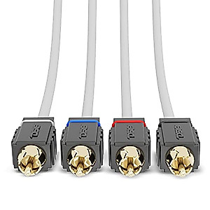 DS18 MOFCR-6FT.4CH 6 Foot 4 Channel Waterproof OFC Marine RCA Audio Interconnect Stereo Cable - 6 Feet