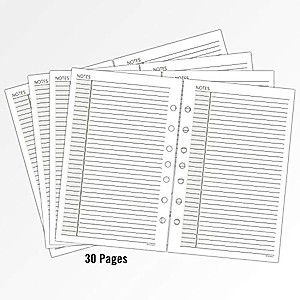 AT-A-GLANCE Day Runner Lined NotePad Pages, 87275 DAY-TIMER, Refill, Loose-Leaf, Undated, for Planner, 5-1/2" x 8-1/2", Size 4, 32 Sheets/Pack (031-3)