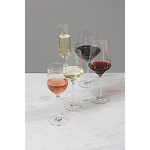 Zwiesel Glas Pure Tritan Crystal Stemware Glassware Collection Beaujolais Red Wine Glass, 16 Ounce (4 Pack)