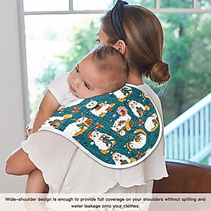 vvfelixl Muslin Burp Cloths Cats Gift Box Baby Washcloths for Baby Girl Boys 2 Pack Green