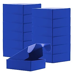 Cardboard Boxes Shipping Boxes,15 Pack Recyclable Corrugated Cardboard Box Small Mailing Storage Gift Boxes for Shipping, Mailing, Gifts Packaging, 6x6x2" (Dark Blue)