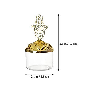 ABOOFAN 12pcs Boxes Decorative Candy Boxes with Hamsa Hand Lid Clear Plastic Goodies Box Box Present Packaging Bag for Wedding Shower Holiday New Year