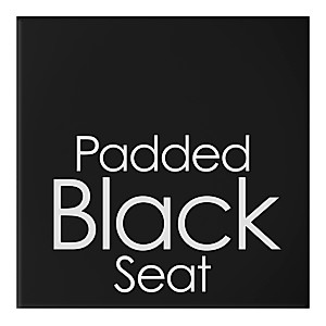 Lavish Home Folding Bar Stools - Set of 2 Heavy-Duty 18-Inch Stool - 225lb Capacity and Padded Seats for Dorm, Recreation or Game Room (Black)