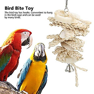 Valentine's Day Carnival Hanging Bird Toy, Bird Toy, Corn Husk Corn Natural for Bird Chew Toy