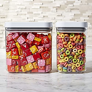 Copco Food and Organization Storage Container with Airtight Lid, 1.8-Quart, Clear