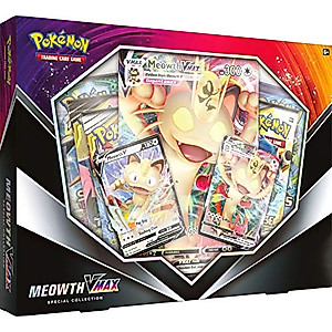 Pokemon TCG: Meowth V Teaser Box | 5 Booster Packs | 2 Foil Promo Cards | 1 Oversize Foil Card | Genuine Cards