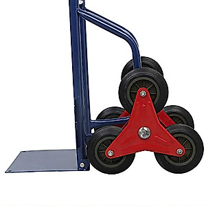 Enhanced Stair Climbing Cart Portable Climbing Cart 440 lb Largest Capacity All Terrain Stair Adjustable Climbing Hand Truck Heavy Duty with 6 Wheels for Heavy Cargo on Stairs