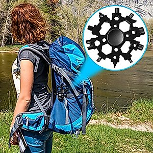 Gifts for Men/Dad ,Stocking Stuffers For Men,from Daughter Son,Christmas Gifts for Fathers day,Snowflake Multitool ,22-in-1 Multi tool with Fidget Spinner Function.Multitool for Cycling,Skiing,Outdoor