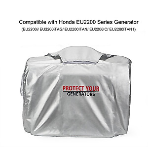 Gleegi Generator Cover for Honda Generator EU2200i EU2200ic EU2000i EU2000ic Companion for Honda Power Equipment Polyester Fabric Weatherproof Outdoor Generator accessories