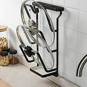 Pot Rack Punch-free Wall-mounted Kitchen Cutting Board Rack Cutting Board Rack Household Chopping Board Shelf Pot Lid Storage Rack