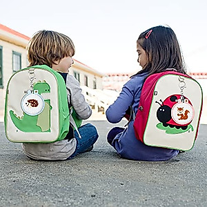 WATINC 5Pcs Embroidery Kit for Kids Stamped Cross Stitch DIY Key Chain with Woodland Animal Patterns Needlepoint Starter Kits Craft Supplies for Beginners Adults Schoolbag