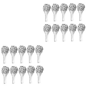 Abaodam 24 pcs black trim black balloons happy birthday ballons ballon animals ballon party cat paw printed balloons Paw Balloon Garland balloon party decoration printed latex balloons pet