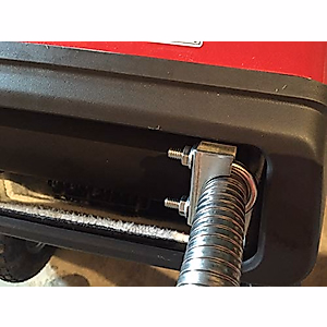 GenExhaust for Honda EU3000iS Generator 1" Steel Exhaust Extension 5 Foot Length.