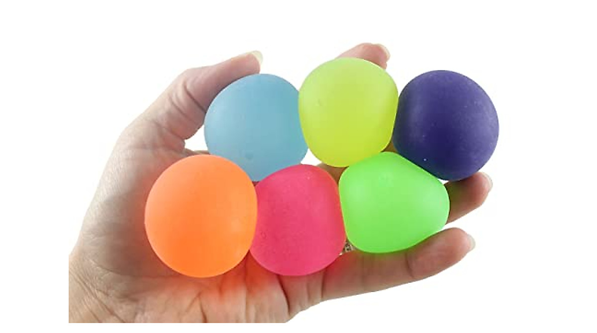 Set of 6 Ultra-Squishy Sugar Stress Balls for Fidgeting