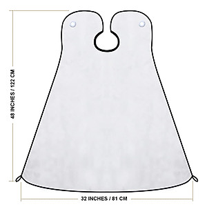 Beard Shaving Catcher Bib - The Smart Way to Shave - Beard Trimming Apron & Shaving Cape - Perfect Grooming Gift or Men's Birthday Gift - by Mobi Lock