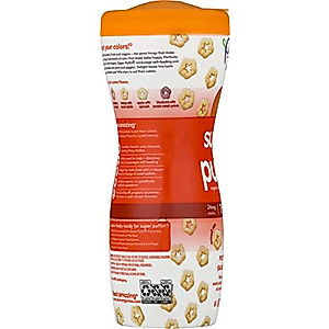 Plum Organics Baby Food Pouch | Super Puffs | Mango with Sweet Potato | 1.5 Ounce | 4 Pack | Organic Food Squeeze for Babies, Kids, Toddlers